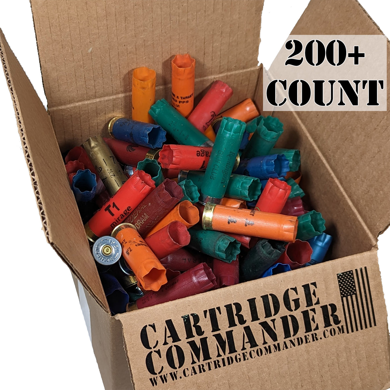 Empty 12 gauge shotgun shells 2-3/4 inch hulls - MIXED colors - DIY ...
